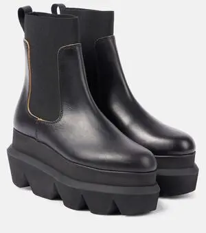 Sacai Leather Chelsea Boots
