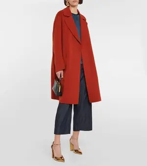 Max Mara Paris Belted Virgin Wool Coat