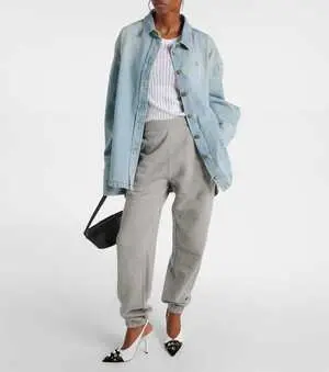 Attico Asymmetrical Denim Shirt - Blue