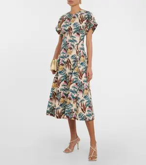 Ulla Johnson Devon Printed Cotton Midi Dress
