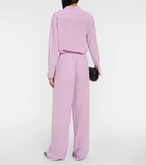 JOSEPH Hulin Silk Crepe Wide-leg Pants