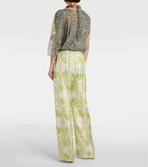 Dries Van Noten Printed Wide-leg Pants - Multicoloured