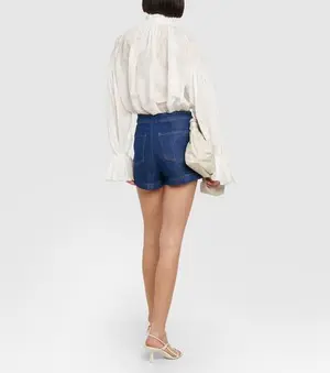 FRAME Sailor High-rise Denim Shorts