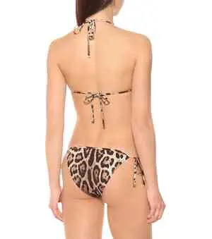 Dolce & Gabbana Leopard-printed Bikini Bottoms - Brown