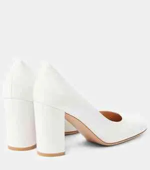 GIANVITO ROSSI 85 Leather Pumps - White