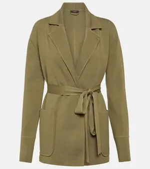JOSEPH Silk-blend Wrap Coat