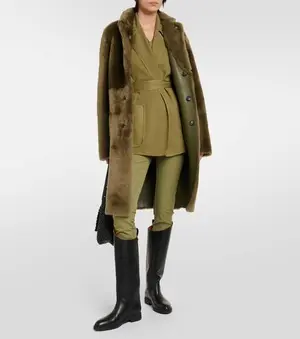 JOSEPH Silk-blend Wrap Coat