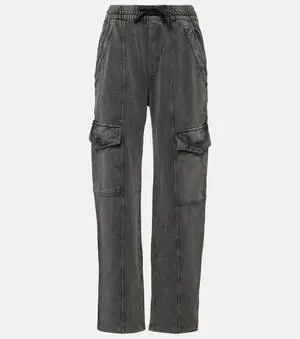 MARANT ETOILE Peorana Cotton Cargo Pants - Grey