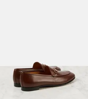 Gucci Jordaan Horsebit Loafers - Brown