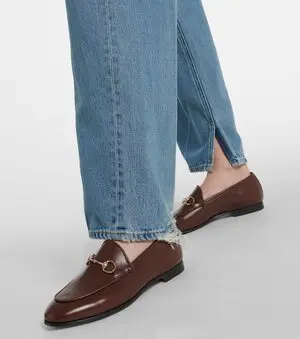 Gucci Jordaan Horsebit Loafers - Brown