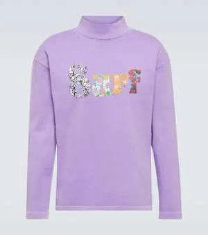 ERL Applique Cotton Jersey Sweatshirt