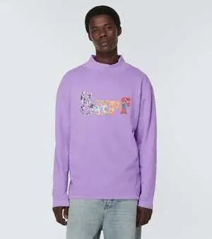 ERL Applique Cotton Jersey Sweatshirt