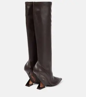 Attico Cheope Knee-high Boots - Brown