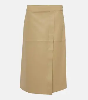 JOSEPH Sevres Leather Pencil Skirt