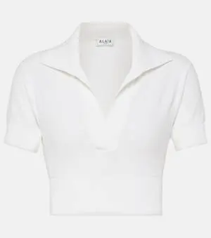 Alaïa Cropped Polo Shirt