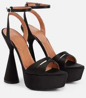 D'ACCORI Skye Satin Platform Sandals