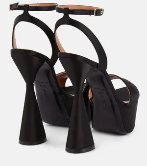 D'ACCORI Skye Satin Platform Sandals