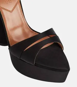 D'ACCORI Skye Satin Platform Sandals