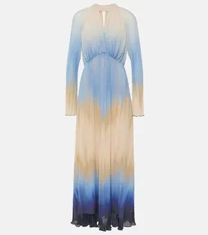 Simkhai Calina Pleated Midi Dress - Multicoloured