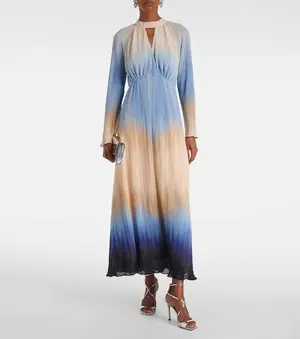 Simkhai Calina Pleated Midi Dress