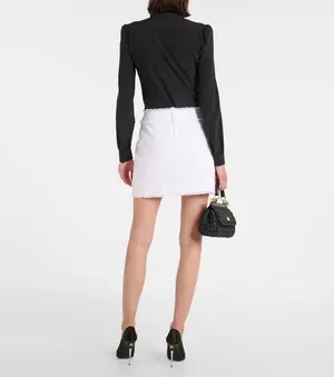 Dolce & Gabbana Cotton-blend Tweed Miniskirt