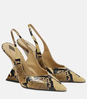 Attico Cheope Slingback Pumps - Multicoloured