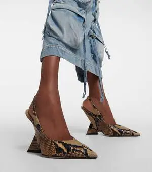 Attico Cheope Slingback Pumps - Multicoloured