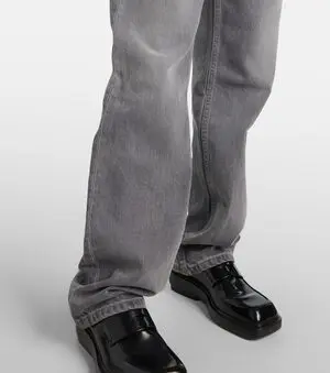 RE/DONE High-rise Straight Leg Jeans