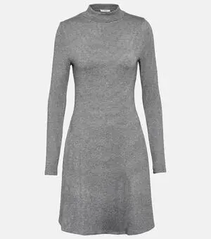 Vince Mock Neck Mini Dress