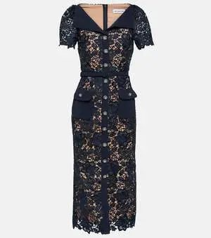 SELF-PORTRAIT Lace Midi Dress