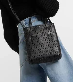 Alaïa Mina Ns Vienne Wave Leather Tote Bag