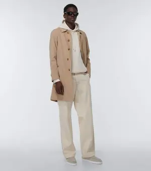 CHRISTIAN LOUBOUTIN Varsiboat Embossed Suede Loafers - Beige