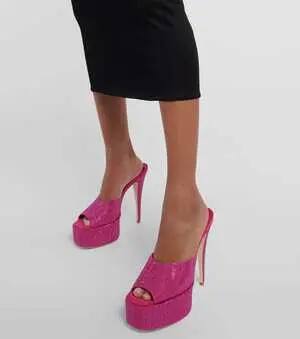 Paris Texas Marina Embellished Platform Sandals