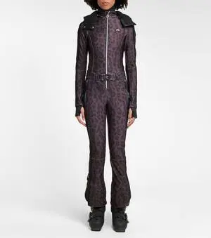 JETSET Magic Ghoster Leopard-print Ski Suit - Black