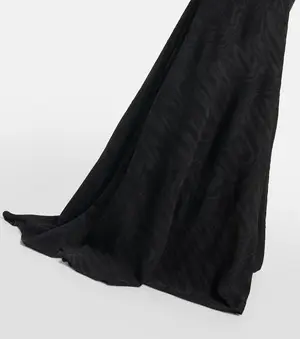 Alaïa Patterned Turtleneck Gown