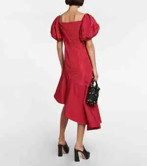 Polo Ralph Lauren Ruffled Taffeta Midi Dress
