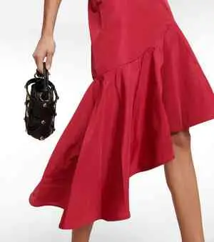 Polo Ralph Lauren Ruffled Taffeta Midi Dress