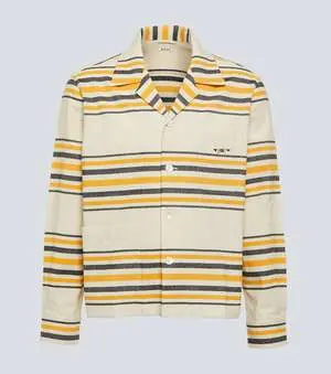 BODE Namesake Striped Cotton Shirt - Multicoloured