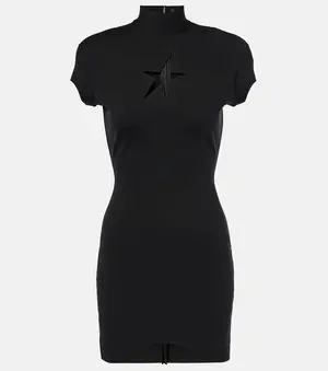 MUGLER Star Cutout Minidress