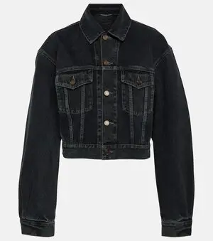 Saint Laurent Cropped Denim Jacket