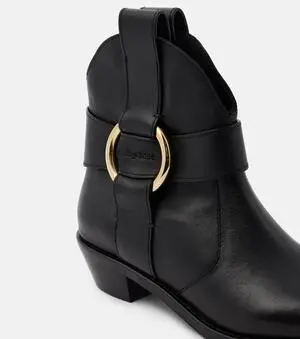 See By Chloé Ring Leather Ankle Boots