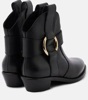 See By Chloé Ring Leather Ankle Boots