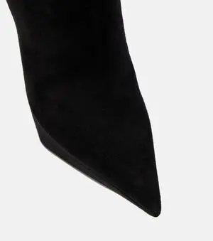 Amina Muaddi Yigit 150 Suede Ankle Boots