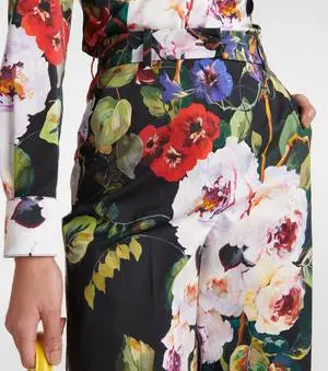 Dolce & Gabbana Floral Wide-leg Pants