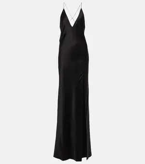 NILI LOTAN Katie Silk Gown - Black
