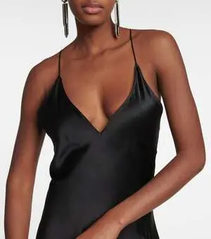 NILI LOTAN Katie Silk Gown - Black