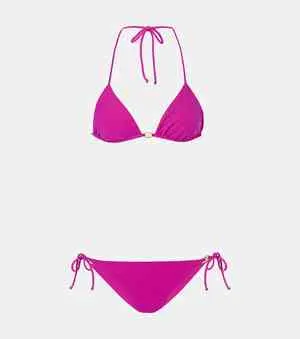 Valentino Garavani Triangle Bikini Set - Purple