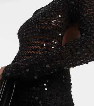 AYA MUSE Sequin Embellished Maxi Dress