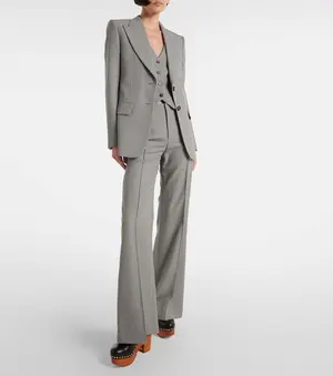 Chloé Wool Flared Trousers