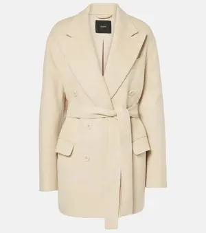 JOSEPH Double-breasted Belted Blazer